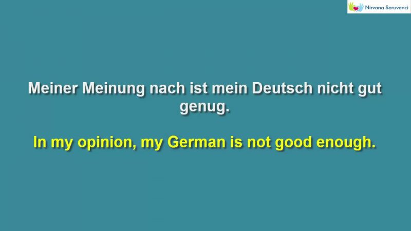 Deutsch lernen mit Sätzen | Jeden Tag ein Satz | Meiner Meinung Nach ...